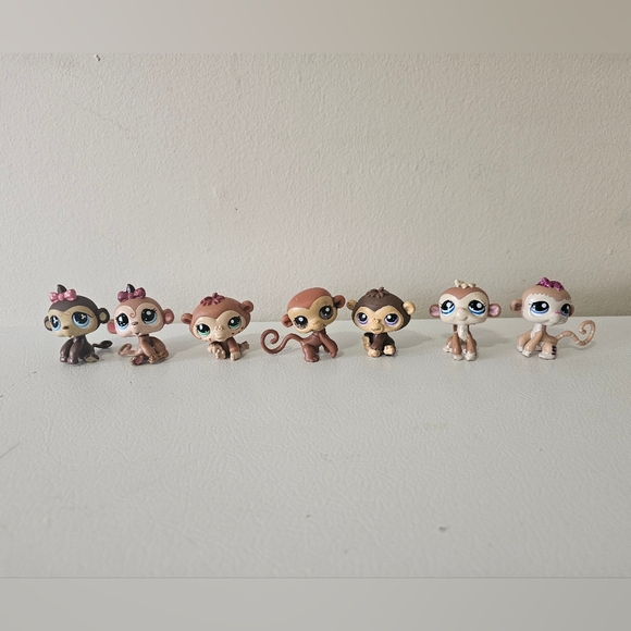 Littlest Pet Shop | Toys | Littlest Pet Shop Monkeys Set Of 7 | Poshmark